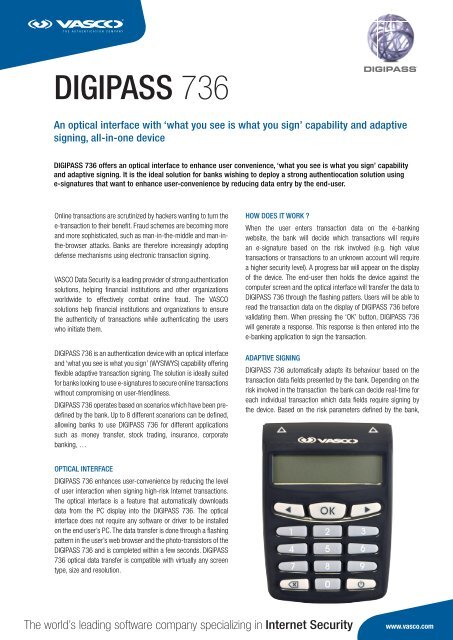 DIGIPASS 736 - Vasco