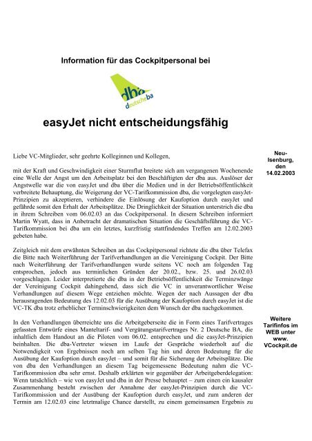 Vereinigung Cockpit Ev