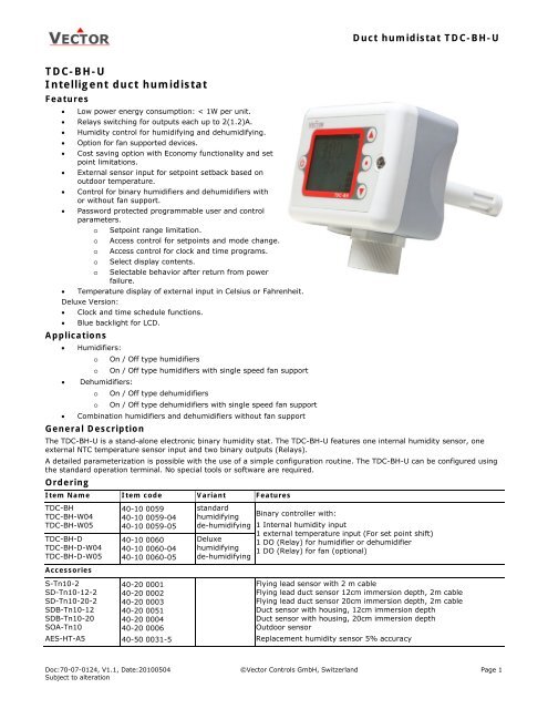 Operation Manual TEM V1.0 - Vector Controls Group