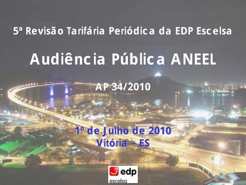 5ª Revisão Tarifária Periódica da EDP Escelsa - Aneel