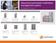 Pyxis MedStation 4000 Spec sheet - CareFusion