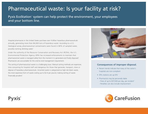 Pyxis EcoStation ® System - CareFusion