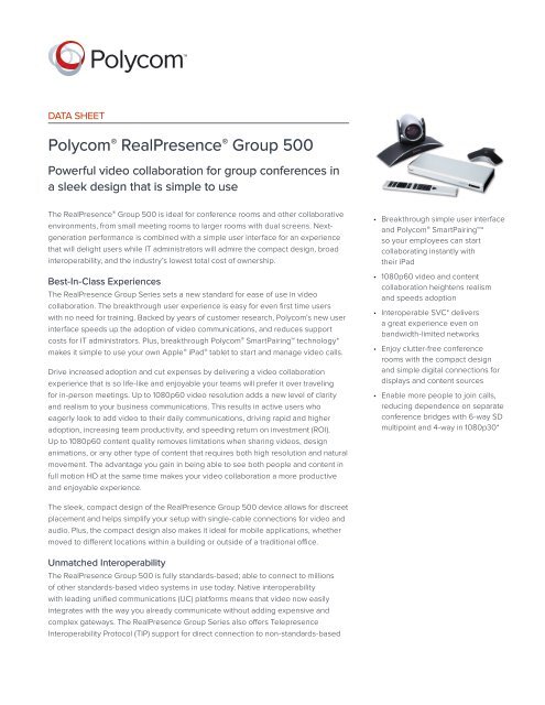 Polycom RealPresence Group 500