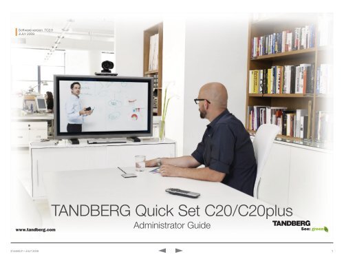 TANDBERG Quick Set C20/C20plus - Videoconferencia