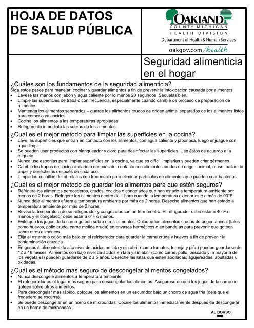 FS FOOD SAFETY AT HOME