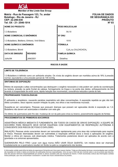 1,3 Butadieno - Linde Gas