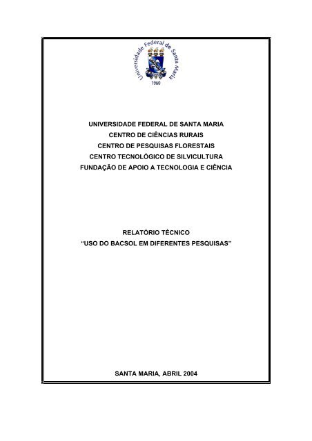 universidade federal de santa maria centro de ciências rurais centro ...