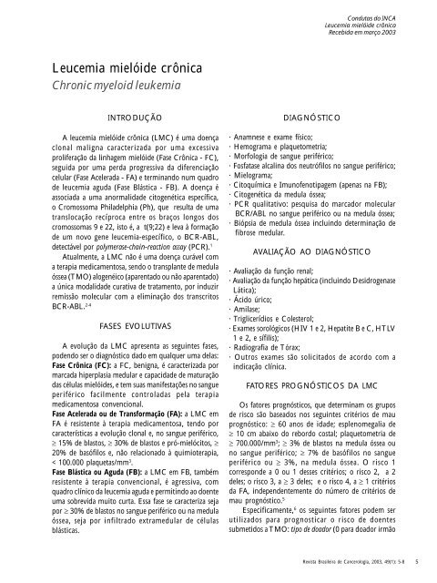 leucemia mielóide crônica (LMC)
