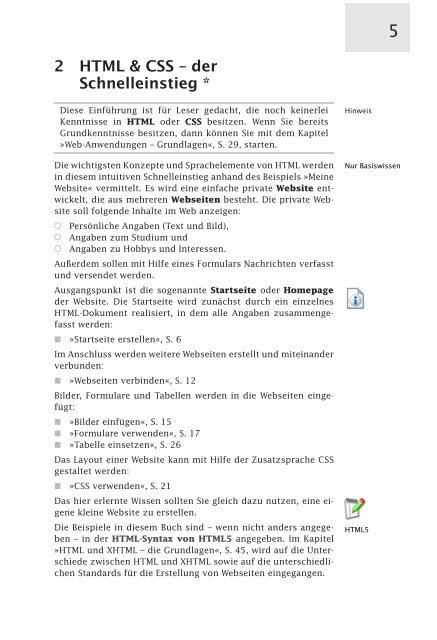 2 HTML & CSS â der Schnelleinstieg * - w3L