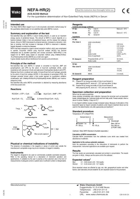 NEFA-HR(2) - Wako Chemicals GmbH