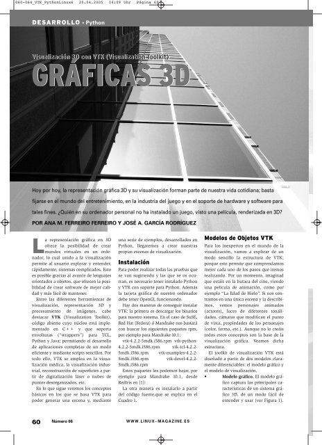 Python: Visualización 3D con VTK (Visualization ... - Linux Magazine