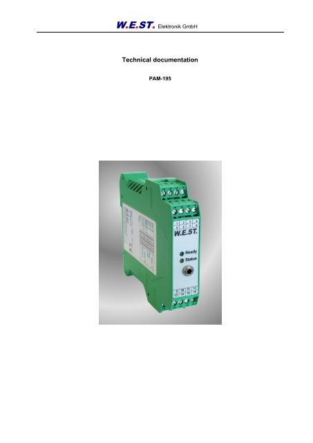 PAM-195-GL - W.E.ST. Elektronische Steuerungen e. K.