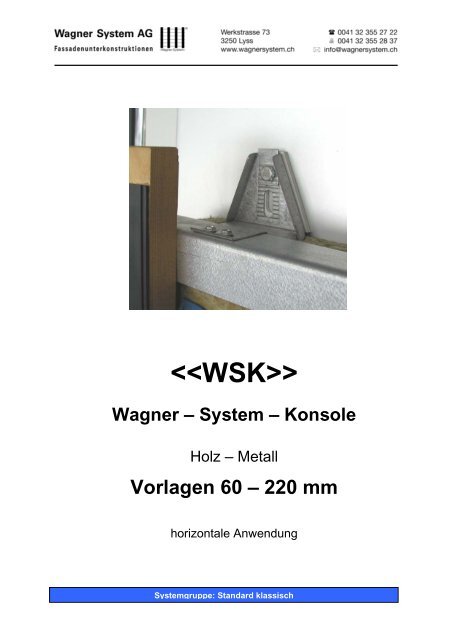 - Wagner System AG
