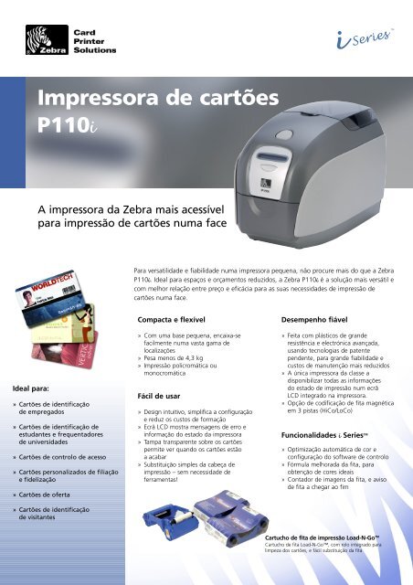 Impressora de cartões P110i