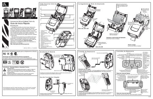 Guia de Início Rápido - Zebra