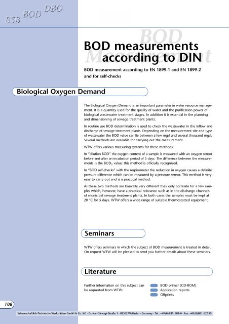 BOD Measurement - Windaus