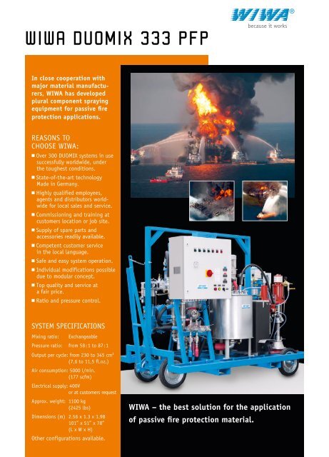 WIWA DUOMIX 333 PFP - WIWA Wilhelm Wagner GmbH & Co. Kg