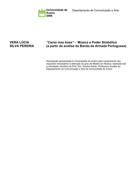 Música e Poder Simbólico (a partir da análise da Banda da Armada ...