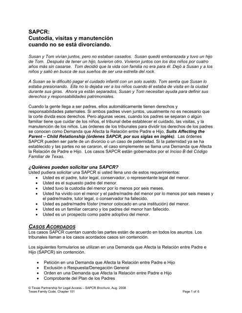 SAPCR: Agreed - Texas Law Help