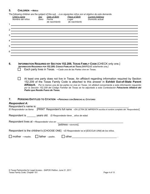 5. CHILDREN --NIÑOS The