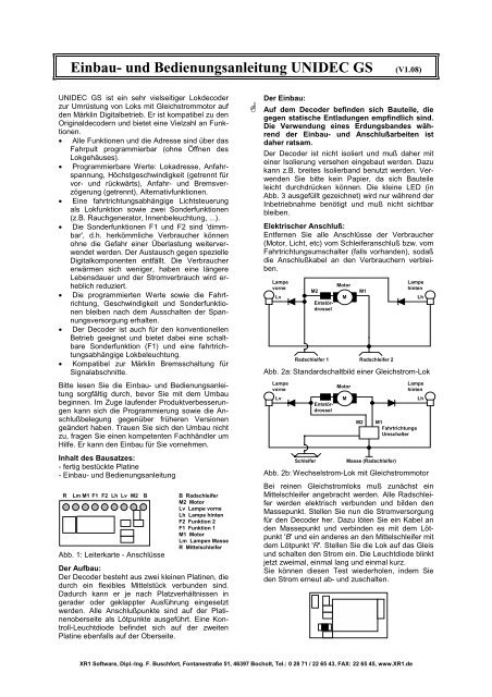 Digitaldecoder UNIDEC GS flex - XR1
