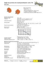 Cast iron resistors Data sheet general - Widap AG