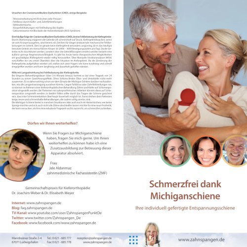 Schmerzfrei dank Michiganschiene - Zahnspangen