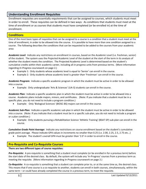 Requisite Form Instructions - Detailed - Office of the University ...