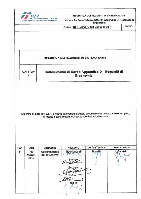 SCMT SSB App.D Ergonomia - RFI TC.PATC SR CM 03 M 90 F