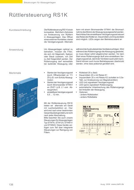 Rüttlersteuerung RS1K - ziehl.de