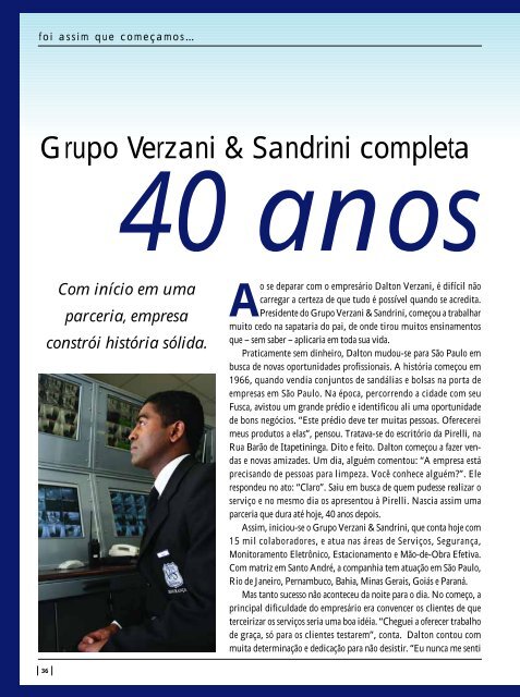 Grupo Verzani & Sandrini completa
