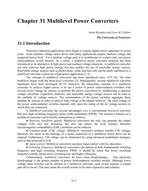 Multilevel Power Converters