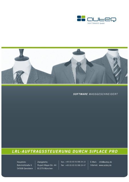 LrL-auftragSSteuerung durch SIPLace Pro - Auteq