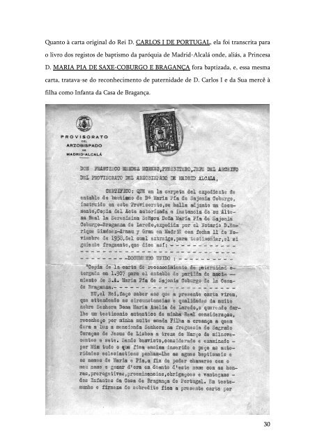 Quanto à carta original