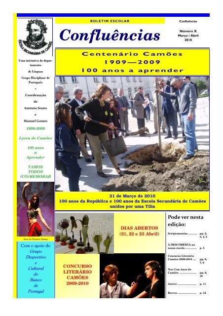 Confluências Nº 10 - Mar/Abr. 2010 - Escola Secundária de Camões