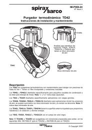 Trampa termodinámica TD42S2 - Spirax Sarco