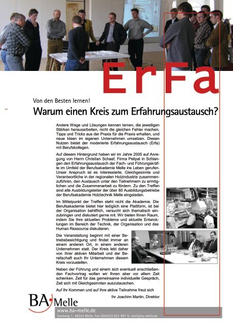 Erfa - Berufsakademie Melle