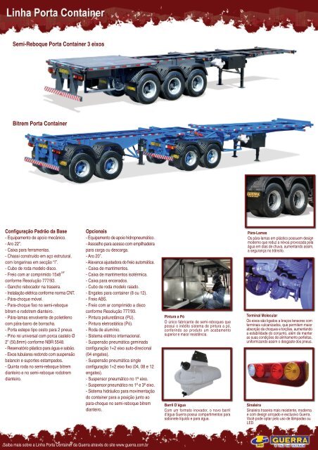 Semi-Reboque Porta Container 3 eixos Bitrem Porta ... - Guerra