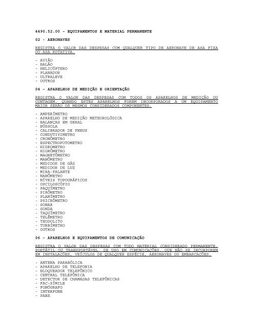 equipamentos e material permanente 02 - Proplan