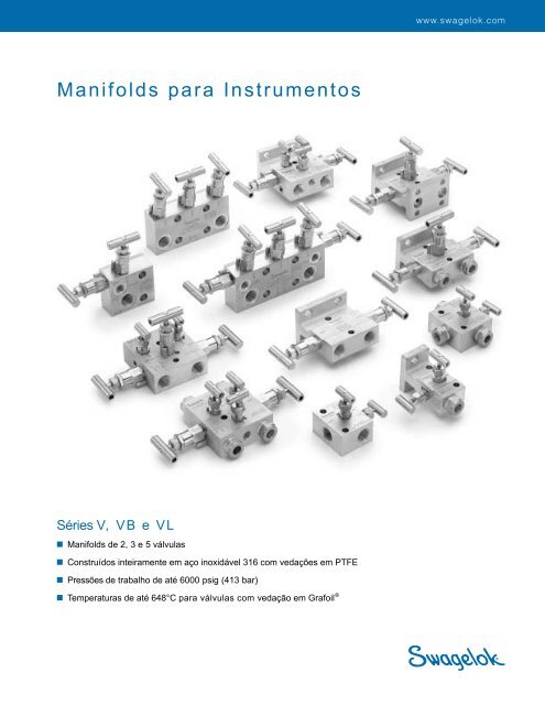Manifolds para Instrumentos, Séries V, VB e VL, (MS-01 ... - Swagelok