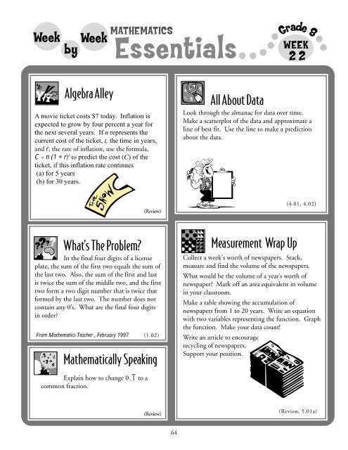 Weeks 22-24 - Mathematics
