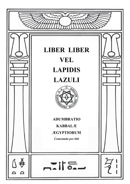 LIBER LIBER VEL LAPIDIS LAZULI - Astrum Argentum