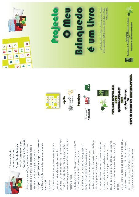 Porquê o Projecto? - O Meu Brinquedo é um Livro - Sapo