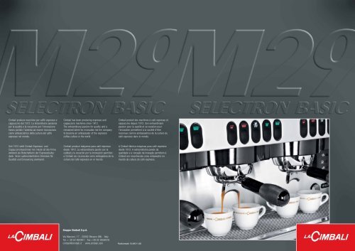 La Cimbali M29 espressomaskiner