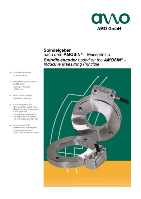 Spindelgeber nach dem AMOSIN® – Messprinzip Spindle encoder ...