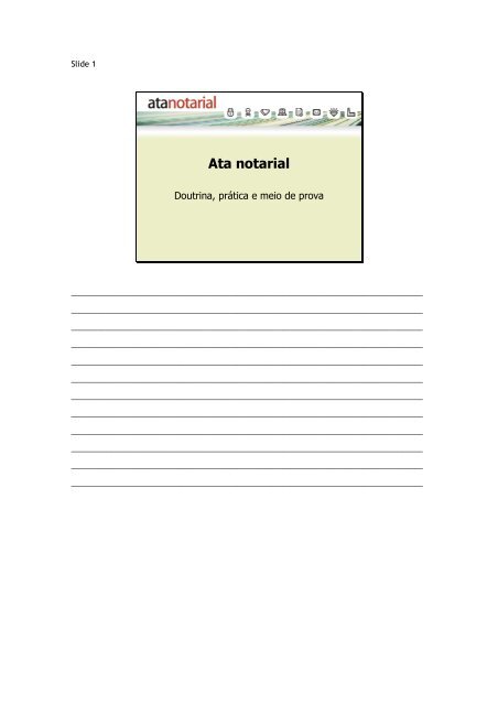 Ata notarial - Blog do 26 - 26º Tabelionato de Notas de São Paulo