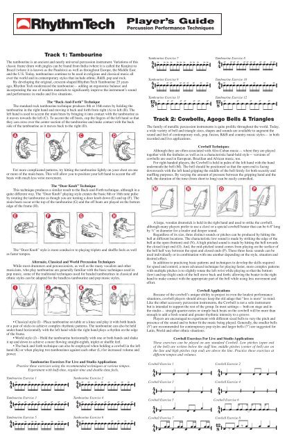 Player's Guide - Rhythm Tech
