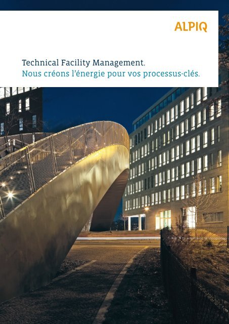 Technical Facility Management: brochure PDF - Alpiq Intec Schweiz