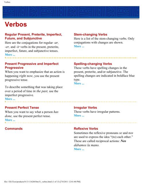 Verbos