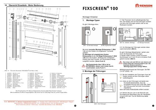 FIXSCREEN ® 100